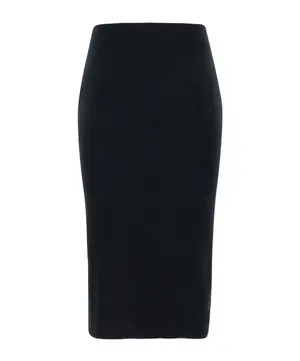 SEMICOUTURE Elastic Waist Skirt - Black