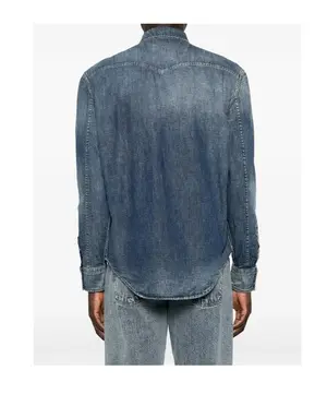 DONDUP Snap-button Denim Shirt