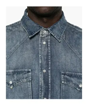 DONDUP Snap-button Denim Shirt