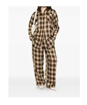 Co Checked Casual Trousers