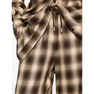 Co Checked Casual Trousers