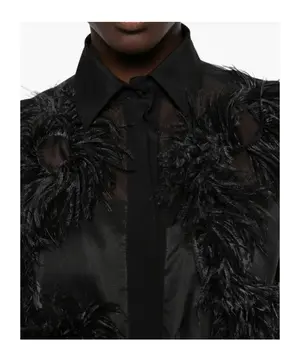 Antonelli Firenze Feather-trimmed Shirt