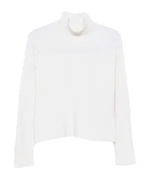 Antonelli Firenze Ribbed Knit Sweater - White