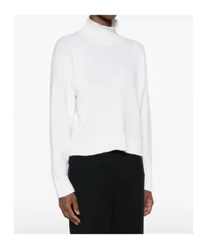 Antonelli Firenze Ribbed Knit Sweater - White
