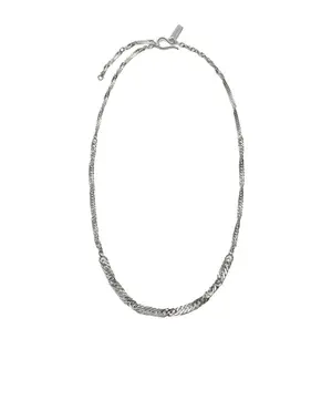 LEMAIRE Twisted Chain Necklace In Rhodium