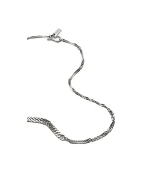 LEMAIRE Twisted Chain Necklace In Rhodium