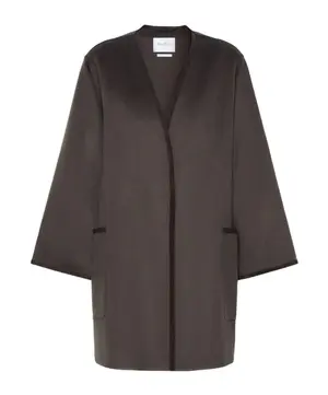 Max Mara Flipper Cape-style Coat - Mud