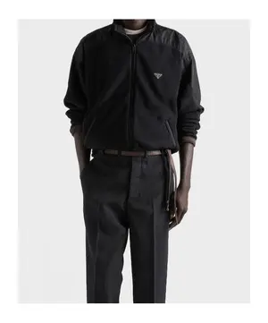 Prada Fleece Zip-up Sweatshirt