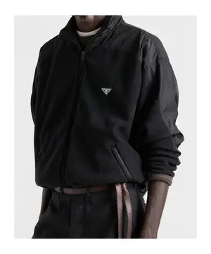 Prada Fleece Zip-up Sweatshirt
