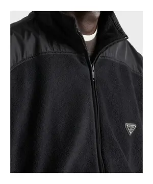 Prada Fleece Zip-up Sweatshirt