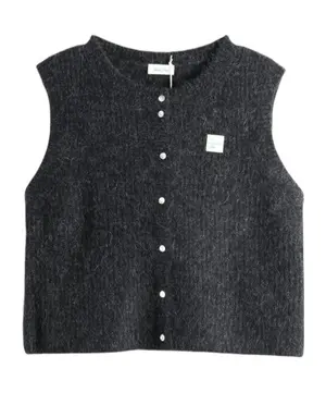 American Vintage Sleeveless Knit Top - Black