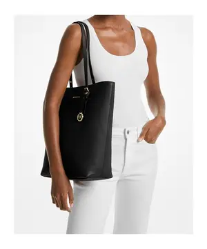 Michael Kors Quinn Large Pebbled Leather Tote Bag