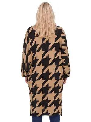 24SEVEN COMFORT APPAREL Essential Curvy Open Front Cardigan Jacket