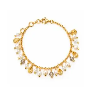 LALINDE Golden Breeze Bracelet - White