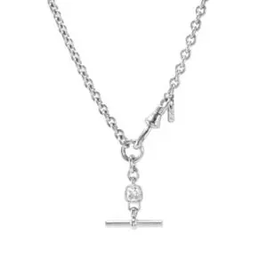 HYE JANE JEWELRY Astra Solitare On Rowan Chain Necklace - Silver