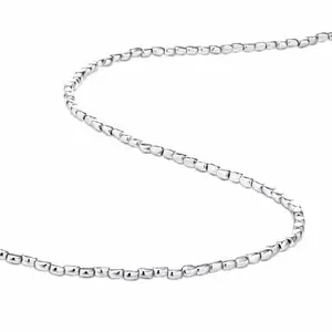 LAGOMIST Coffee Bean Chain Necklace - Silver