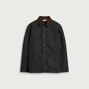 SERVICE WORKS Waxed Barn Coat - Black