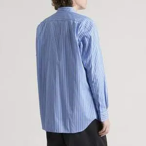 Comme Des Garçons Zipped Cotton Frill Shirt