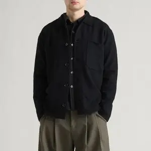Nn07 Jonas Bolied Wool Overshirt