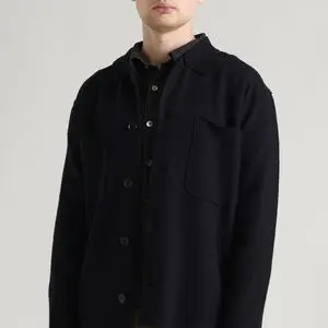 Nn07 Jonas Bolied Wool Overshirt