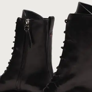 AeydĒ Tate Leather Lace Up Ankle Boots