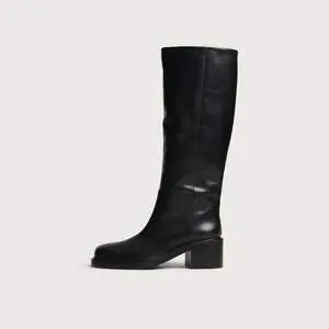 AeydĒ Taito Block Heel Boots - Black