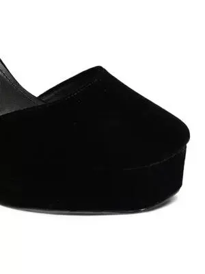 BIBI LOU Ziel Velvet-texture Platform Pumps