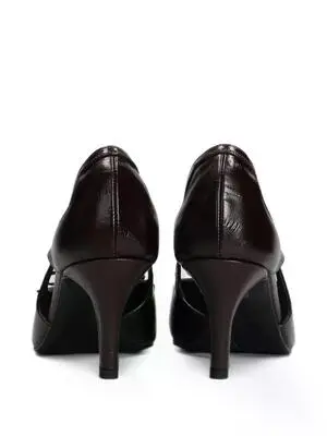BIANCADI Bow-detail Cutout Heeled Pumps