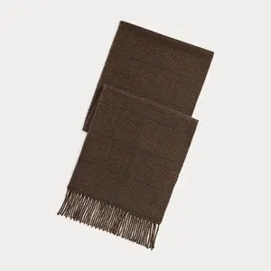 Ralph Lauren Glen Plaid Cashmere-wool Scarf - Brown Multi