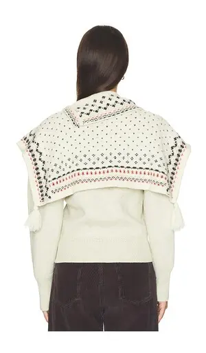 Isabel Marant Étoile Alfina Poncho In Cream