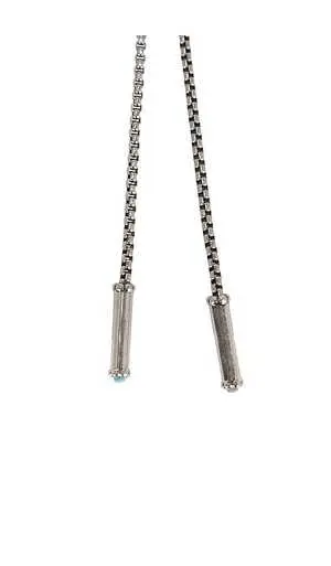 Lele Sadoughi Ruffle Heart Bolo Necklace In Metallic Silver
