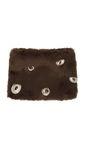 UNDERSTATED LEATHER Silver Tongue Snood In Black