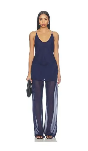 MADISON THE LABEL X Anastasia Tank - Navy