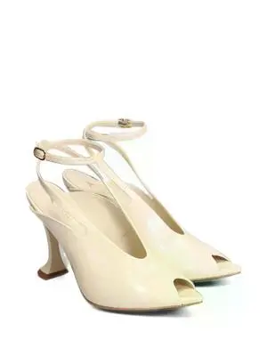 ANDREA CARRANO Silhoutte Peep-toe Sandals