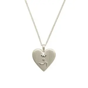 CLAIRE HILL DESIGNS Know Your Worth Heart Locket Necklace - Silver