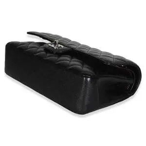 Chanel Quilted Caviar Classic Double Flap Bag - Black
