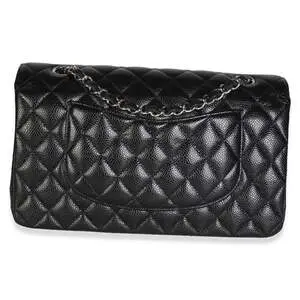 Chanel Quilted Caviar Classic Double Flap Bag - Black