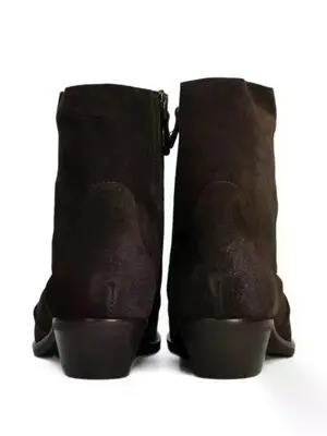 JULIE DEE Pointed-toe Suede Boots