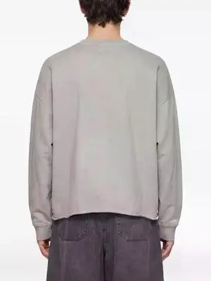 You Must Create Studio Raw-cut Sweatshirt - Grey