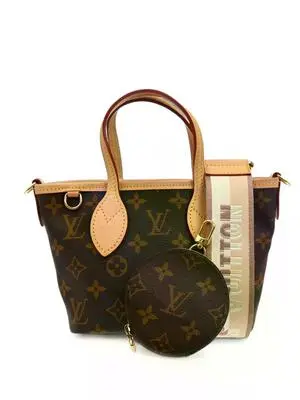LOUIS VUITTON 2010-2020s Monogram Neverfull Bb Tote Bag - Brown