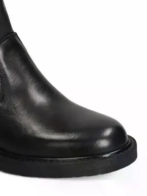 METISSE Buckle-detail Leather Biker Boots