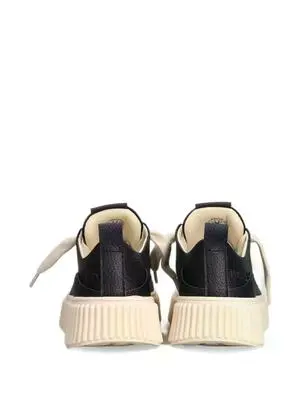 RHUN Pebbled-leather Chunky Low-top Sneakers