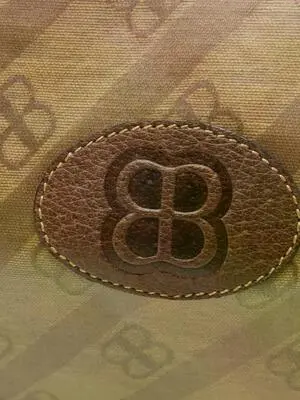 Balenciaga 20th Century Bb Monogram Coated Canvas Boston Bag