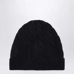 Loro Piana Navy Cable-knit Cashmere Beanie - Blue