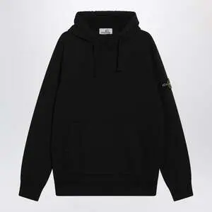 Stone Island Cotton Hoodie - Black