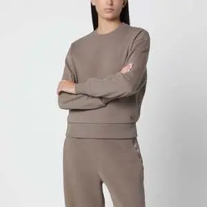 PARAJUMPERS Slate Mud Cotton Crew-neck Sweatshirt - Brown