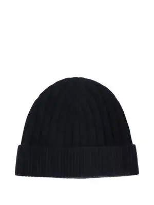 Kiton Logo-embroidered Ribbed-knit Beanie Hat