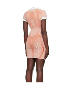 JEAN PAUL GAULTIER The Morphing Pinstripes Dress