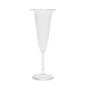 SOPHIE LOU JACOBSEN Bouquet Angel Flute Glasses, Set Of 4 - Clear