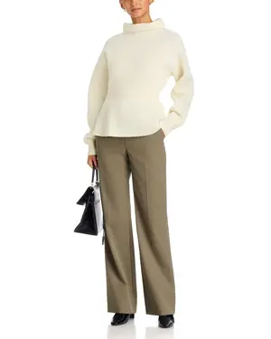 Theory Wool & Cashmere Cinch Waist Sweater